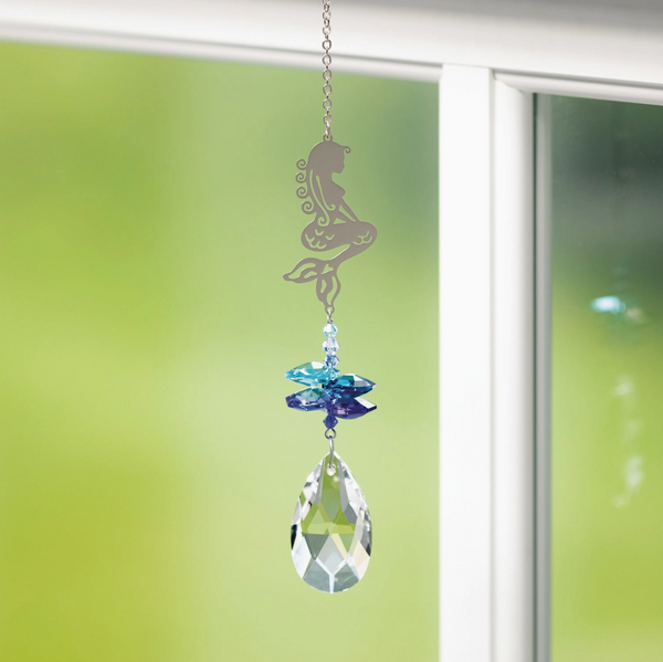 Mermaid ~ Crystal Fantasy Suncatcher - Sunnyside Gift Shop