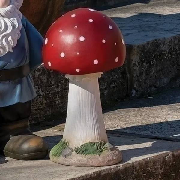 13.2"H Toadstool Garden Statue - Sunnyside Gift Shop