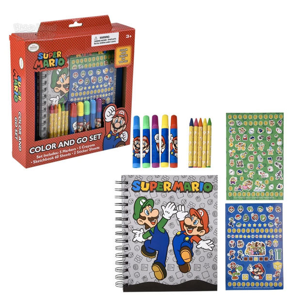 Super Mario Color And Go - Sunnyside Gift Shop