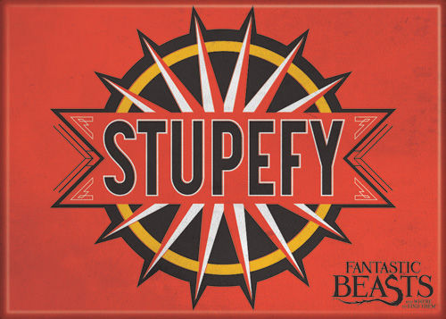 Stupefy Fantastic Beasts And Where To Find Them Magnet - Sunnyside Gift ...