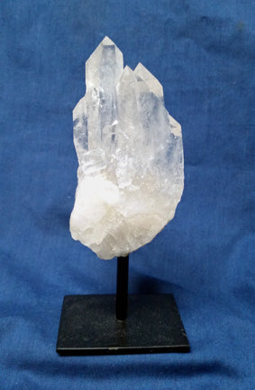Crystal Quartz Cluster on Metal Stand - Sunnyside Gift Shop