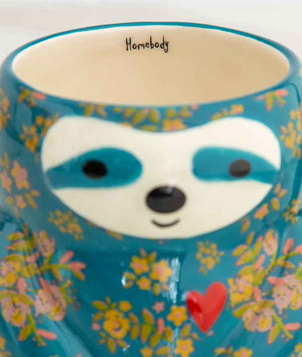 Sylvia Sloth Folk Mug - Sunnyside Gift Shop