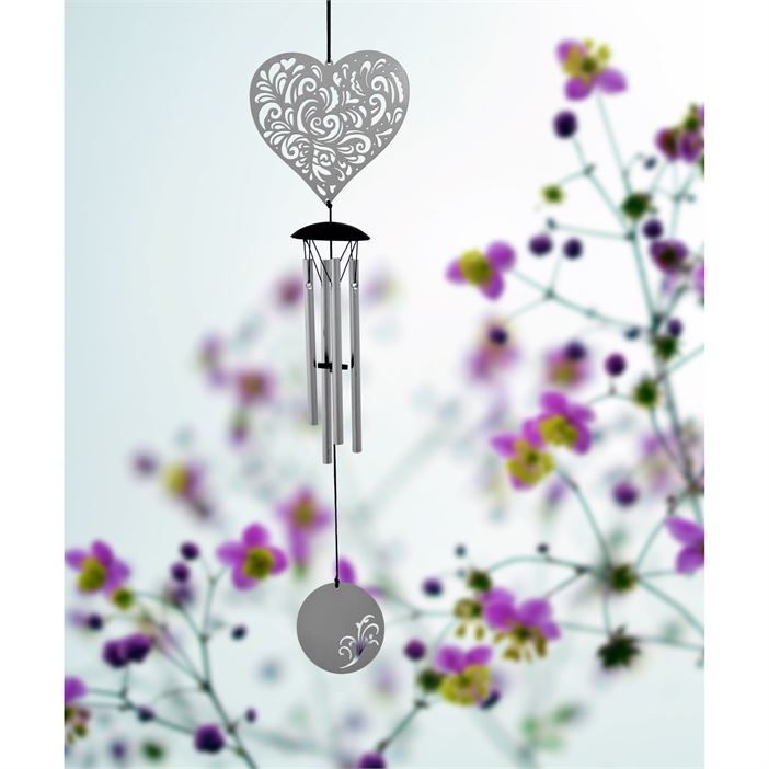 Heart Flourish Wind Chime ~ Woodstock Wind Chimes - Sunnyside Gift Shop