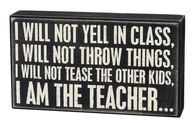 I Will Not Yell In Class, I Will Not Throw Things, I Will Not Tease Th ...